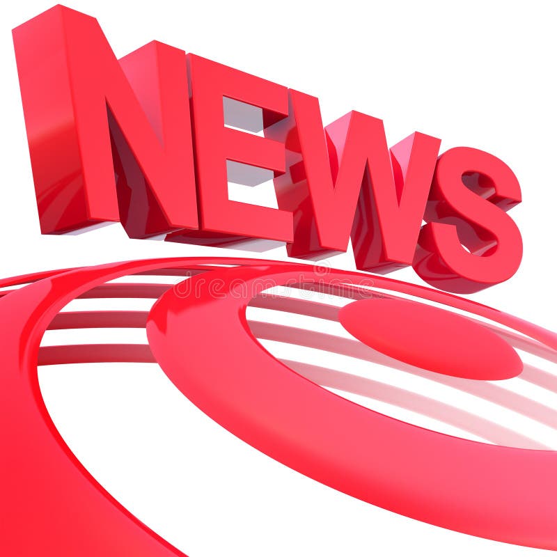 Red breaking news logo stock illustration. Illustration of live - 189235177