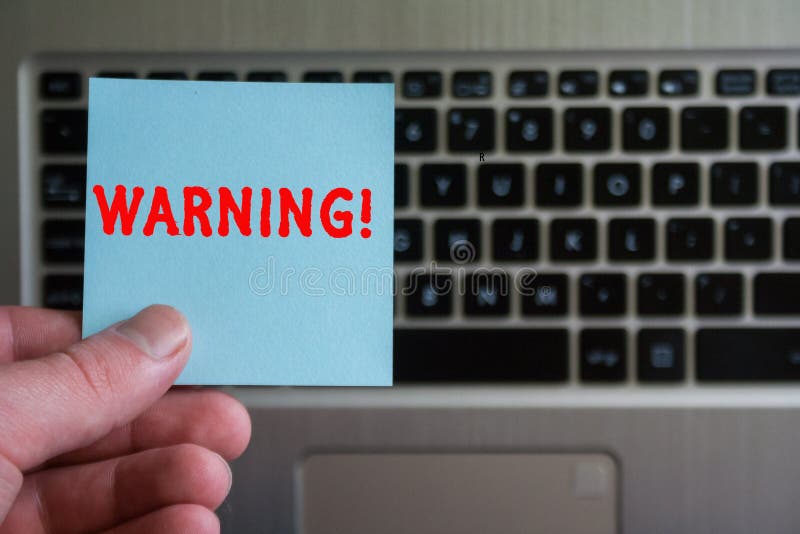 Word Warning Written on Keyboard Stock Image - Image of business ...
