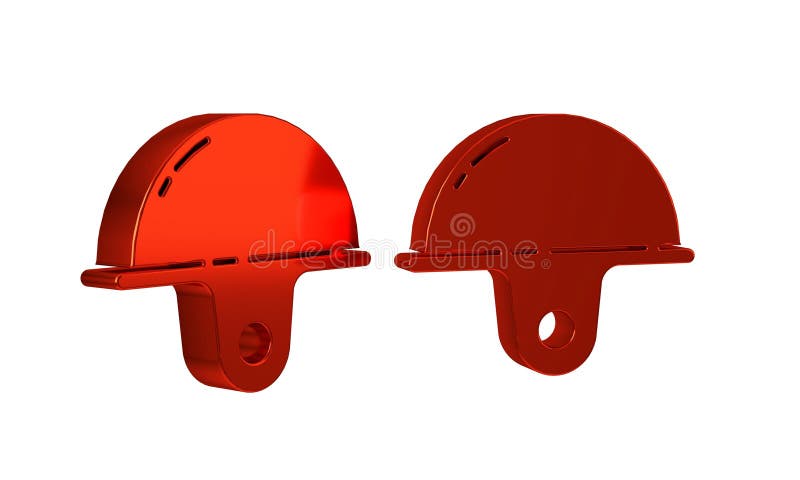 Red Worker Safety Helmet Icon Isolated on Transparent Background. Stock ...