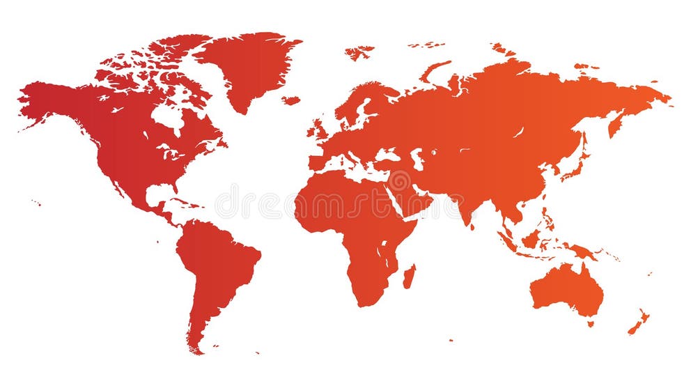Red World Map Design Stock Illustrations – 40,046 Red World Map Design ...