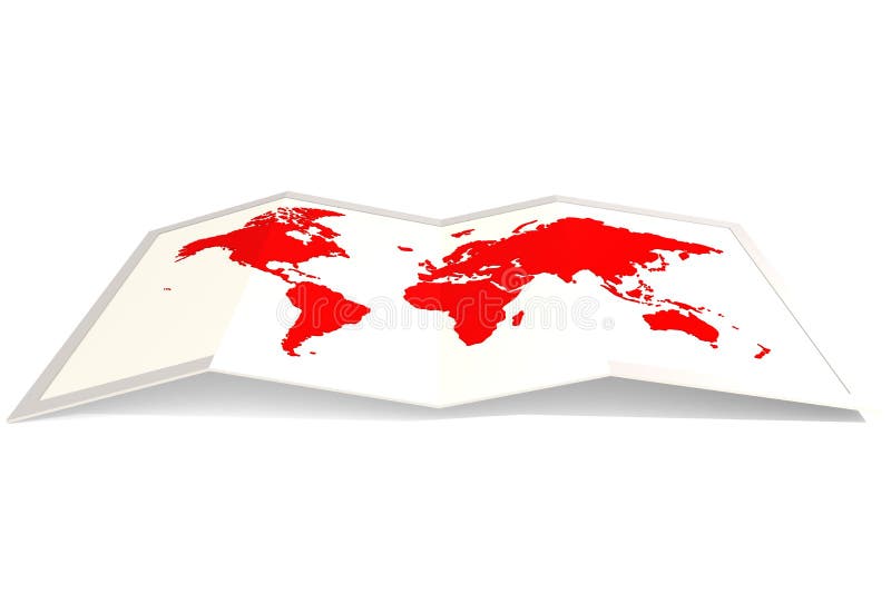 Red world map stock illustration. Illustration of east - 73037372