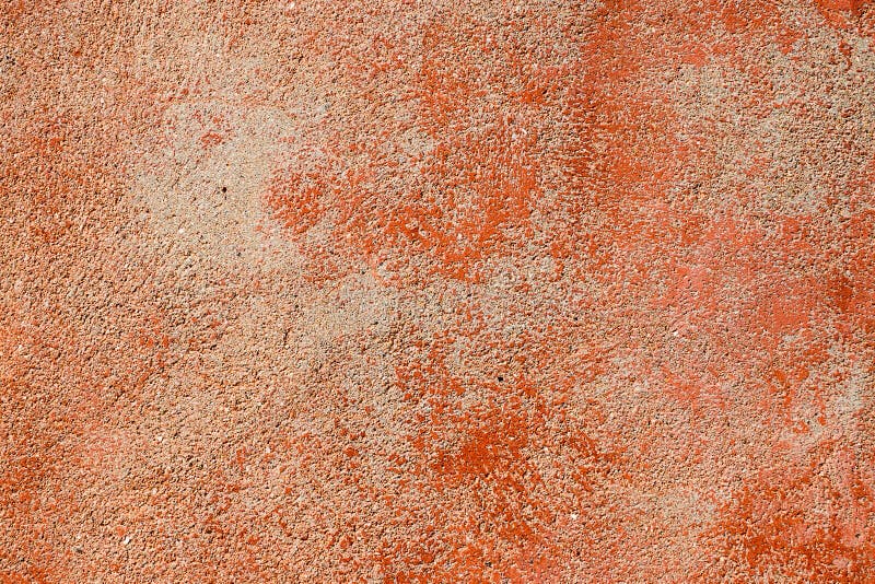 Red worn plaster stock photo. Image of detail, material - 29603338