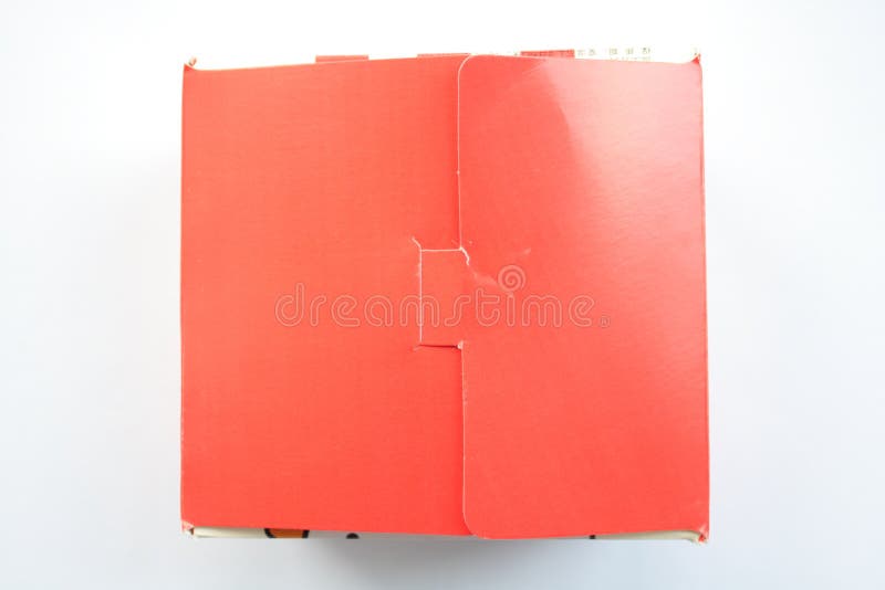 Red wrap box package stock image. Image of container - 46016125