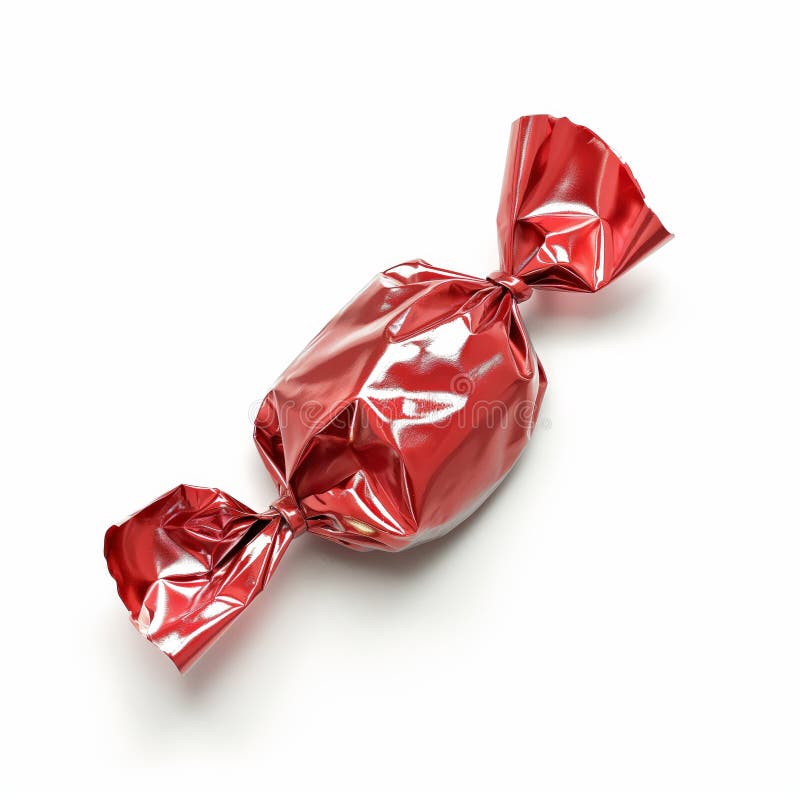 Red Wrapped Candy stock photo. Image of candy, metallic - 314558498