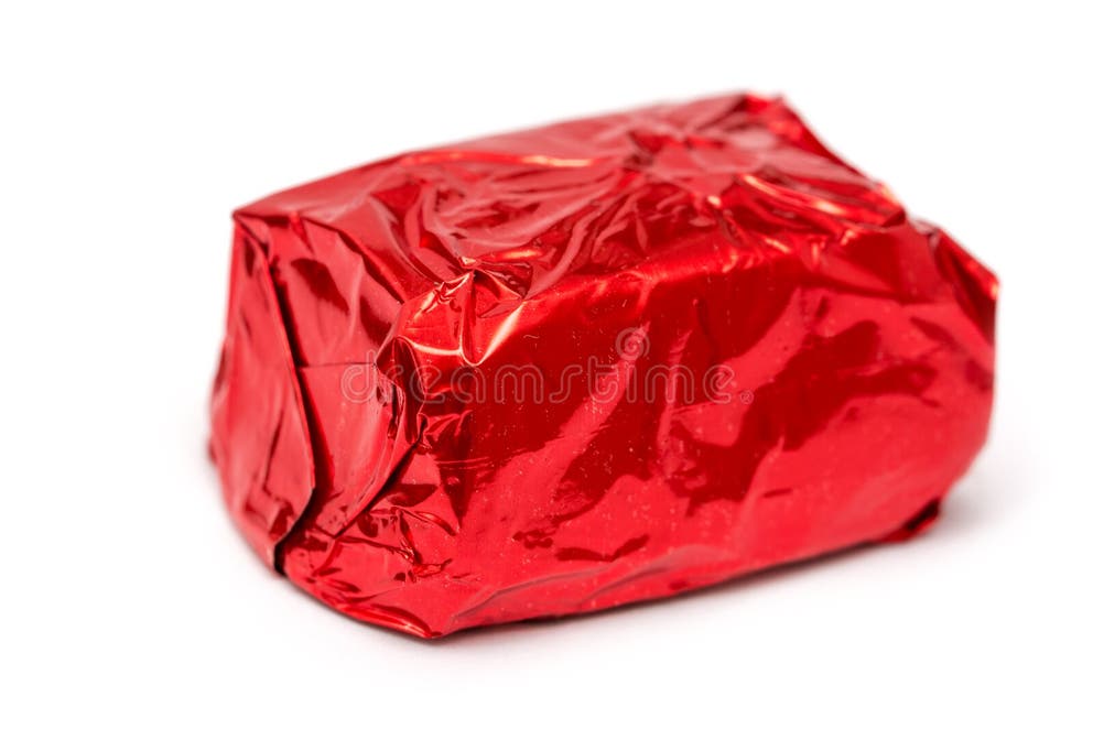 Red Wrapped Chocolate Candy Stock Photo - Image of sugar, confection ...