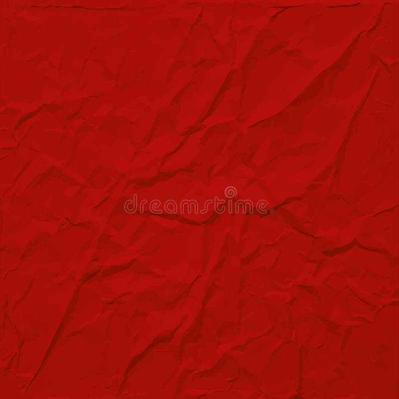 Red Wrinkled Paper Texture, Abstract Background Stock Vector ...