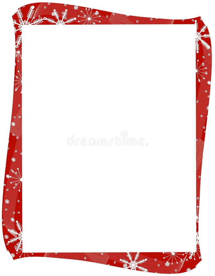 Red Xmas Snowflakes Border stock illustration. Illustration of frame ... Red Xmas Snowflakes Border stock illustration. Illustration of frame ...
