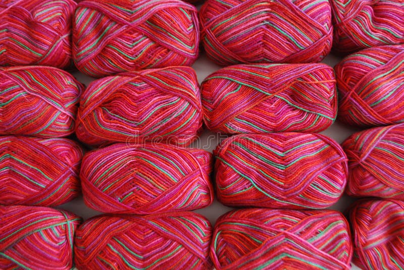 Red Yarn Background Picture. Image: 23773793