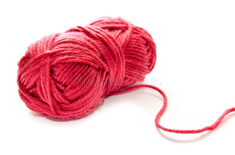 Red yarn stock image. Image of pattern, hank, ball, fluffy - 31140465
