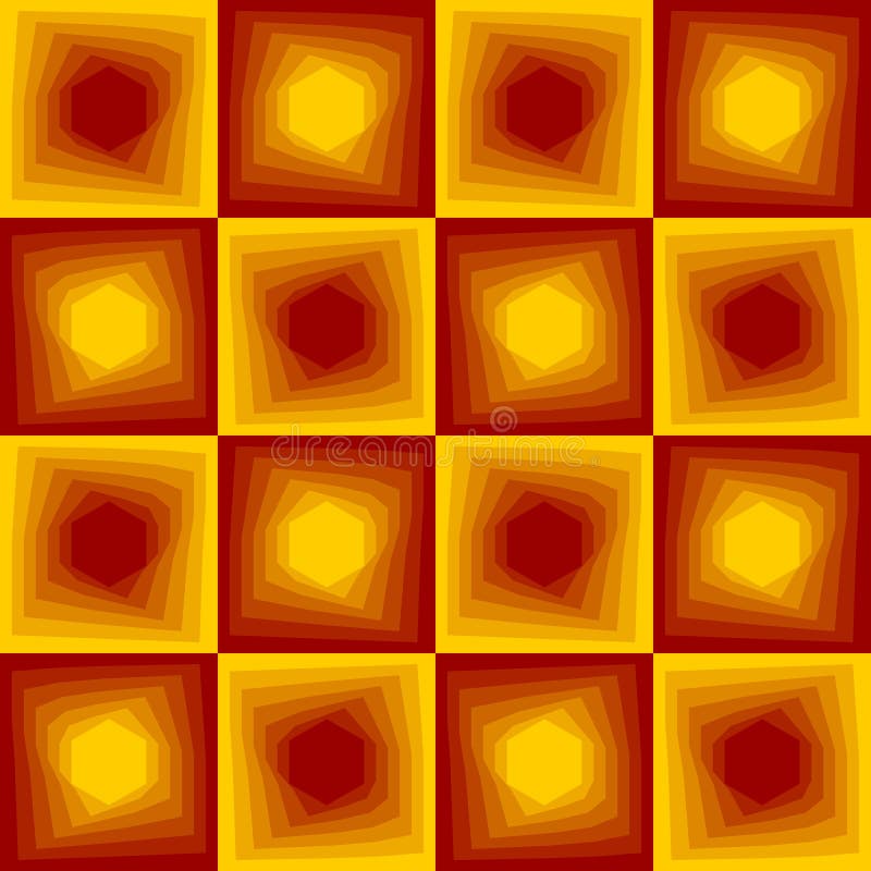 Red and Yellow Abstract Background, Checker Patterns with Blending ...