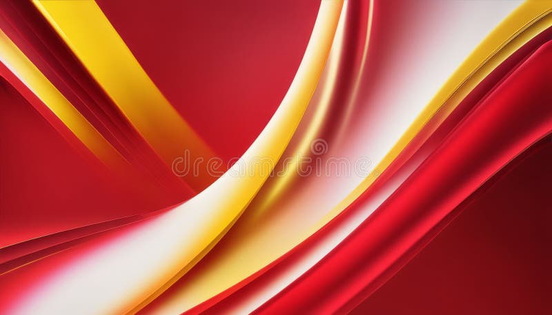 A Red and Yellow Abstract Design Stock Illustration - Illustration of ...