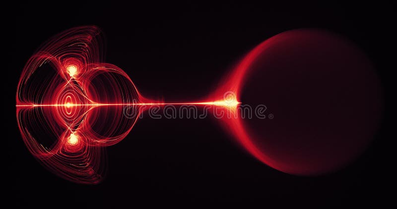 Red and Yellow Abstract Lines Curves Particles Background Stock ...