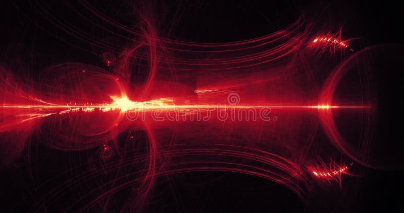 Red and Yellow Abstract Lines Curves Particles Background Stock ...