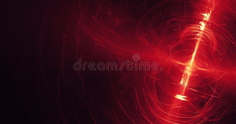 Red and Yellow Abstract Lines Curves Particles Background Stock ...