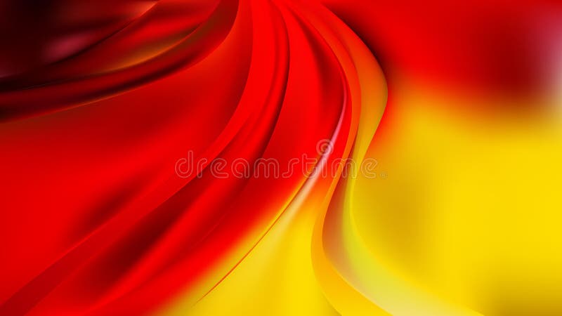 Red and Yellow Abstract Wave Background Image Stock Vector ...