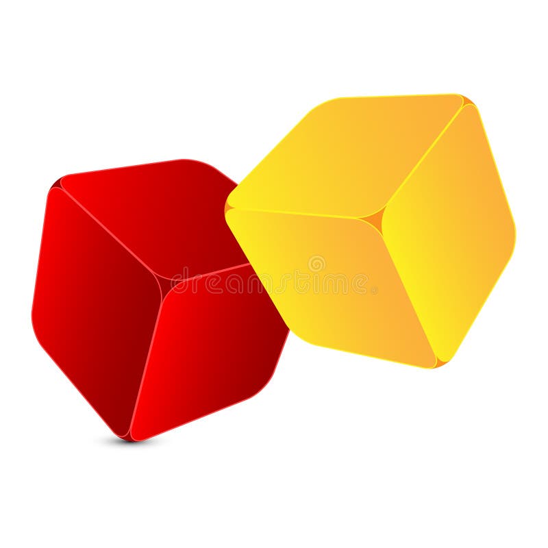 Template Present Box Red Hedra Cut Triangle Stock Vector - Illustration ...