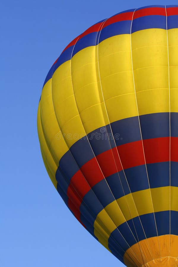 Red, Yellow, Blue Hot Air Balloon 3 Stock Image - Image of colours ...