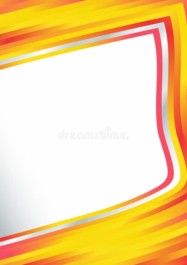 Red and Yellow Border Frame Background Beautiful Elegant Illustration ...