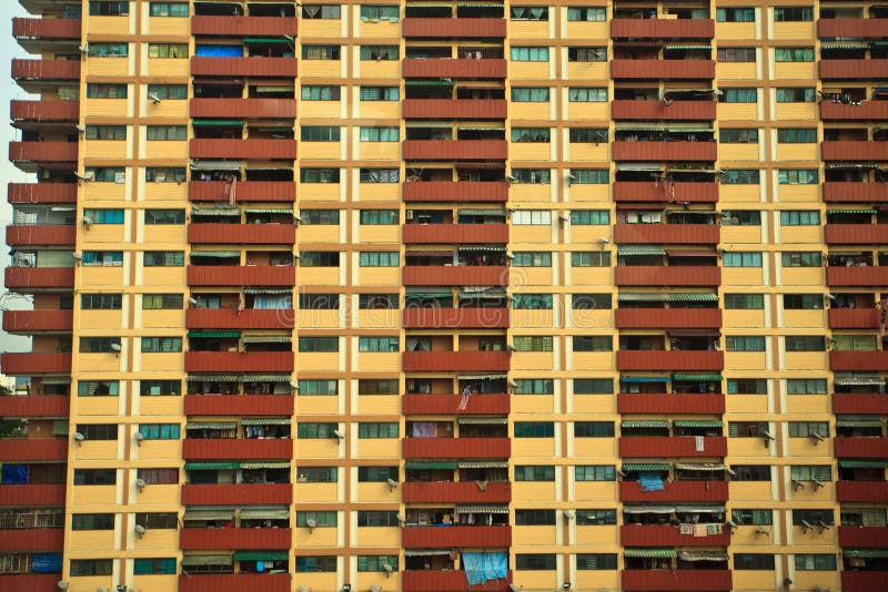 Red and Yellow building stock photo. Image of exterior - 13009266