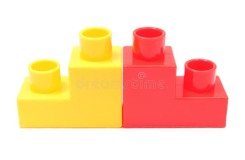 Yellow Blocks With A Thick Metal Rope On A Background Of Green ...