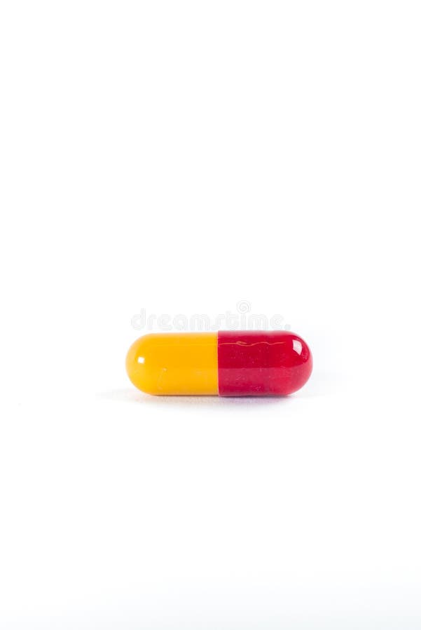 Red and Yellow Capsules Pill Medicine Stock Image - Image of cure ...