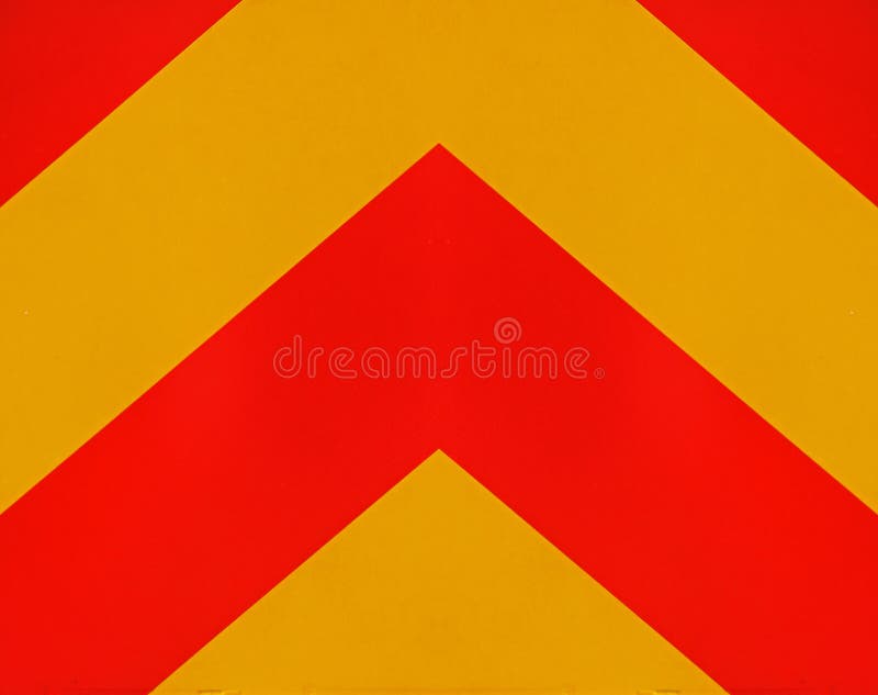 Chevron Yellow and Black Car Stoppers Stock Photo - Image of yellow ...