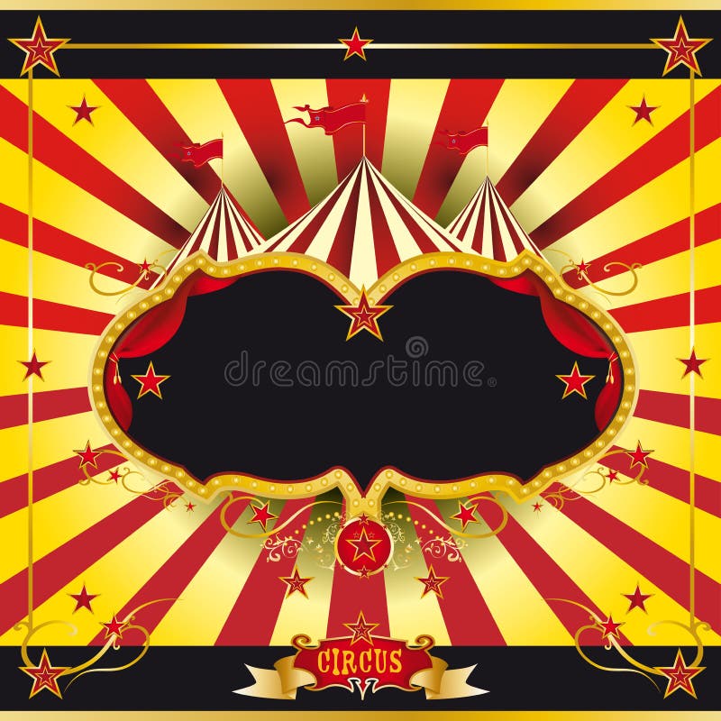 Magic red circus frame stock illustration. Illustration of baroque ...