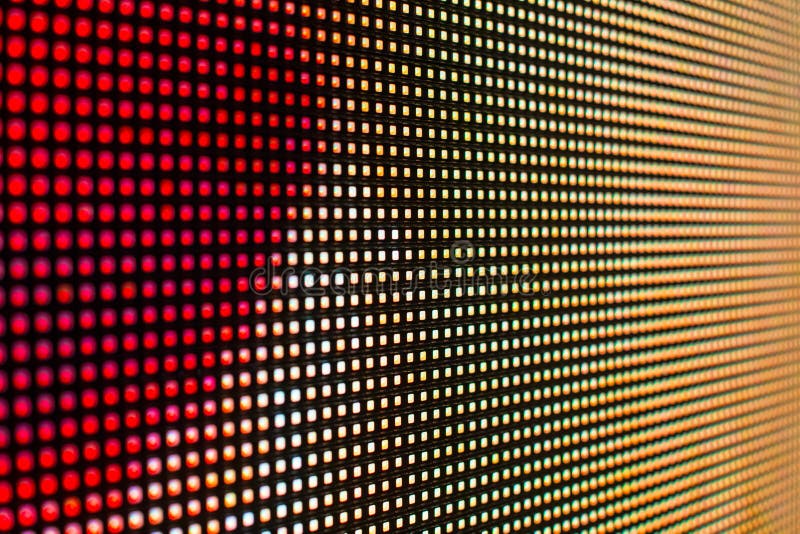 Red and Yellow Colored Smd LED Screen Stock Photo - Image of textured ...
