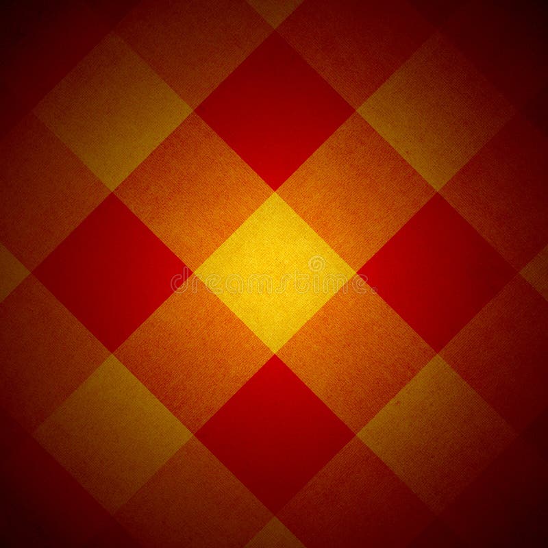 Red and Yellow Diamond Pattern Stock Illustration - Illustration of ...