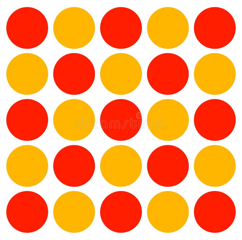 Red Yellow Dots Vector Background. Red Yellow Doted Background Stock ...