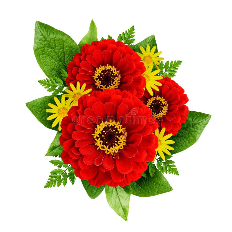 Red and Yellow Flowers Bouquet Stock Photo - Image of floral, bouquet ...