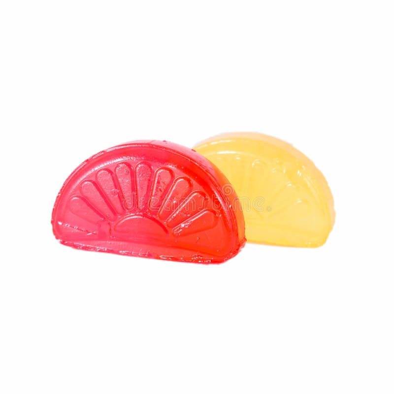 Orange fruit jelly candy stock photo. Image of isolated - 209037272