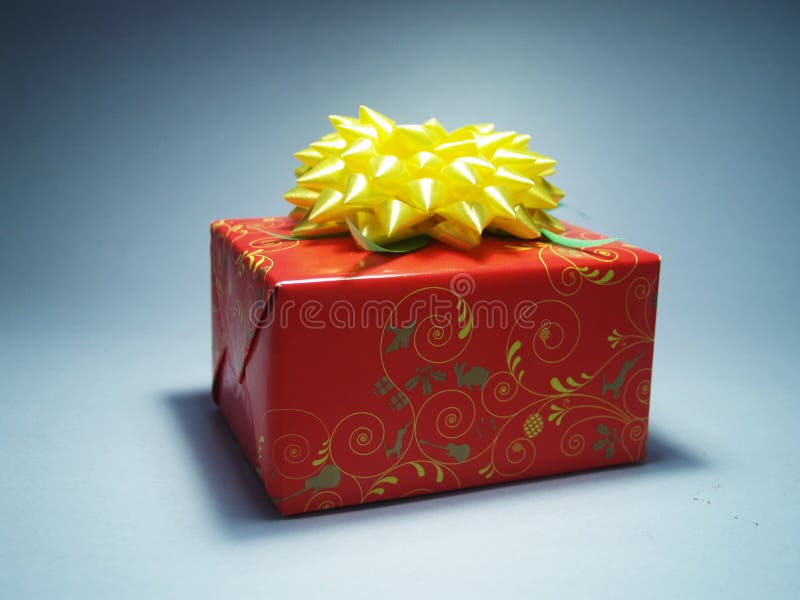 Red and Yellow Gift Wrap stock photo. Image of packaging - 82949058