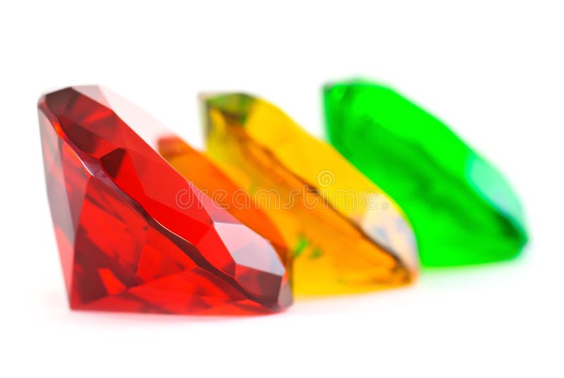 Red, Yellow and Green Gemstones Stock Photo - Image of gemstone ...