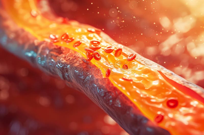 Red and Yellow Line with Blood on it Stock Image - Image of long ...