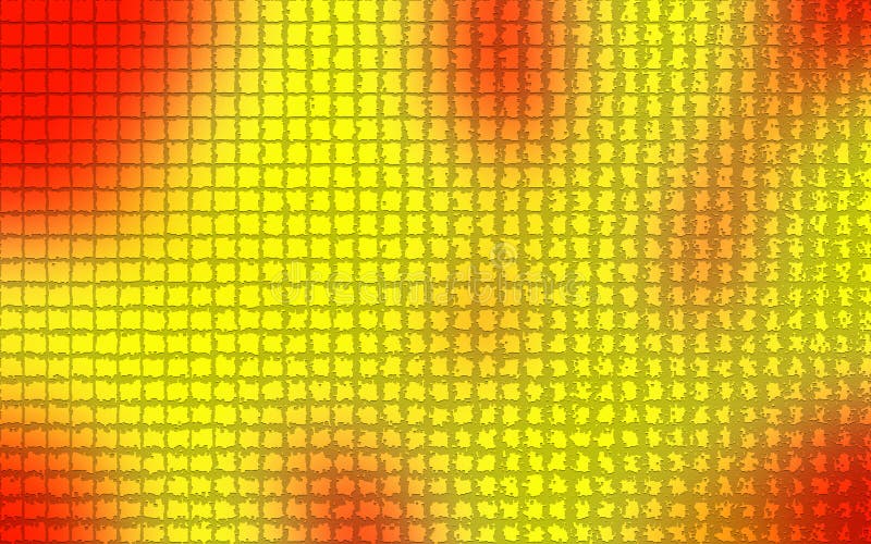 Red and Yellow Mosaic Tile Design Stock Illustration - Illustration of ...