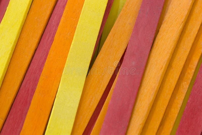 Red,Yellow and Orange Colored Popsicle Sticks Background Stock Photo ...