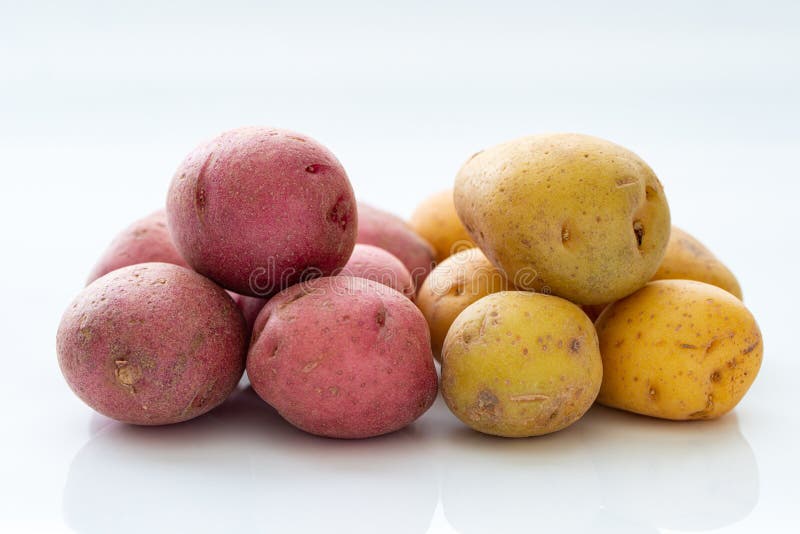Red and yellow potatoes stock photo. Image of eating - 177768998