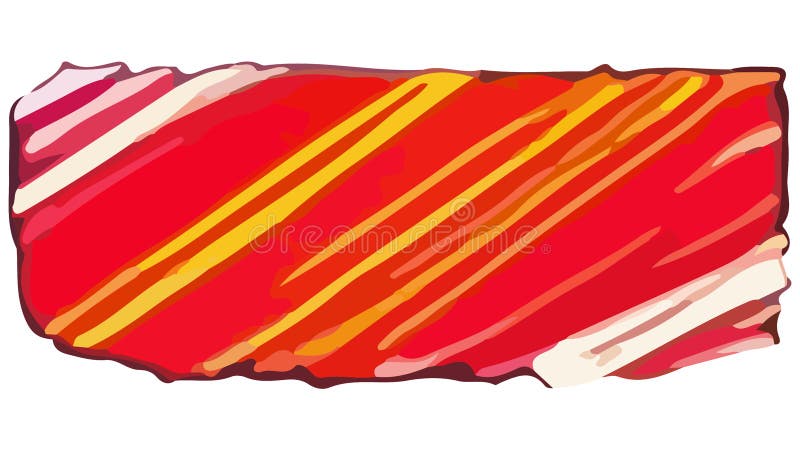 Red Yellow Rectangular Shape with Diagonal Brush Strokes in Grunge ...