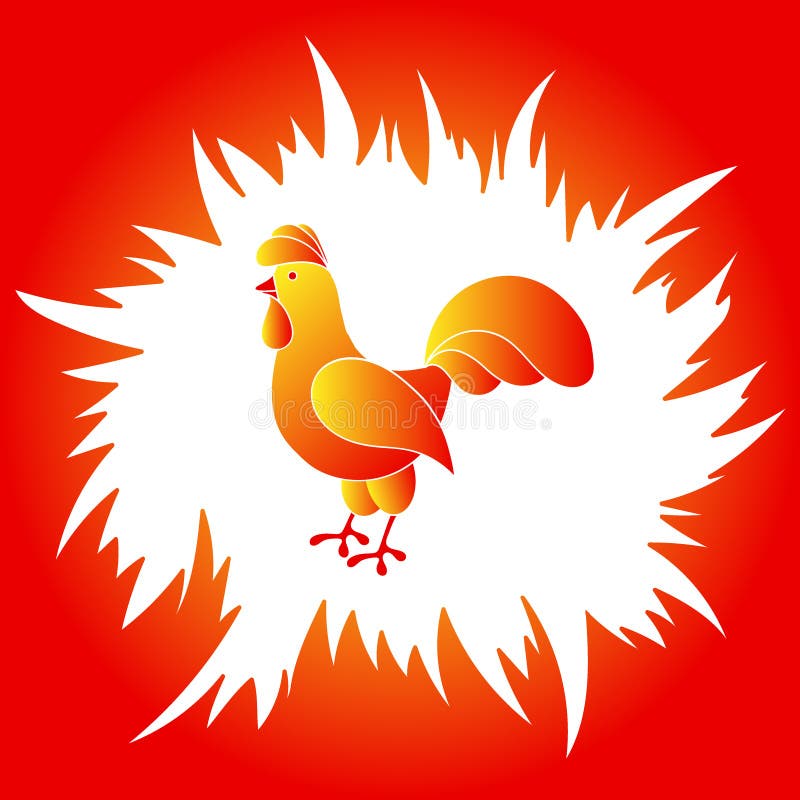 Flame Red Rooster Stock Illustrations – 338 Flame Red Rooster Stock ...
