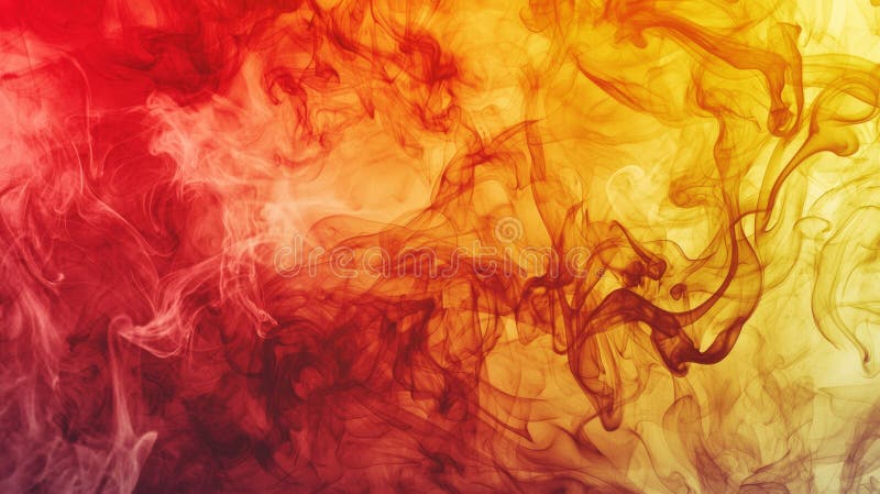 Red and Yellow Smoke is Blending Together, Creating a Gradient of Warm ...