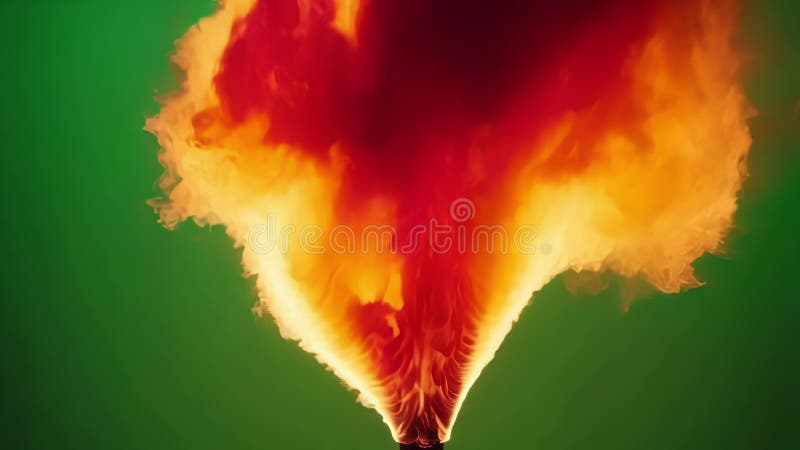 Red and Yellow Smoke Bomb Exploding on Green Screen Stock Footage ...