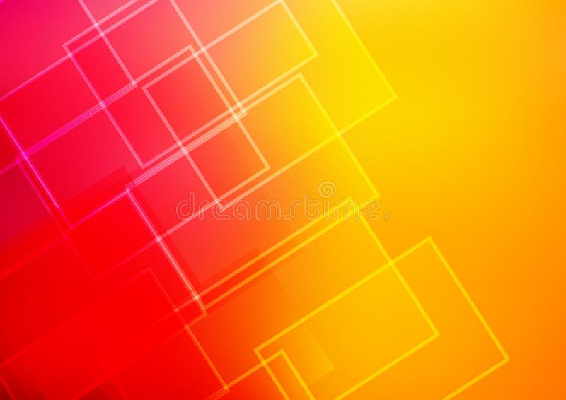 Red and Yellow Square Modern Background Stock Vector - Illustration of ...