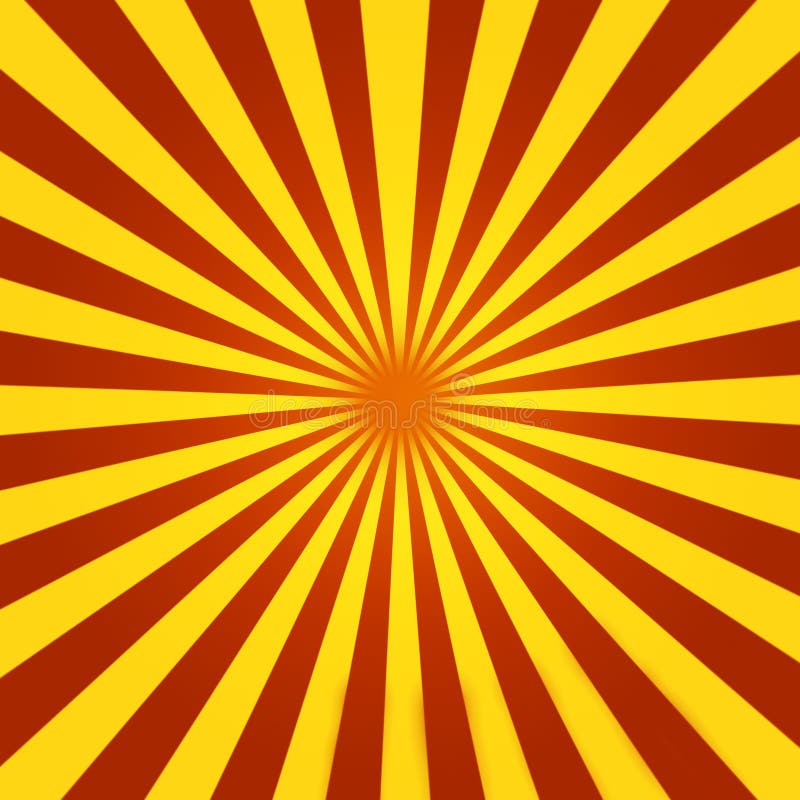 Red and Yellow Sunburst stock illustration. Illustration of light - 9695403