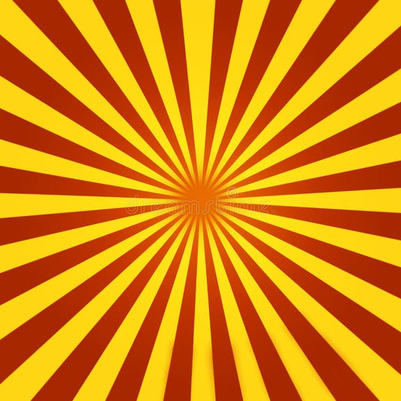 Red and Yellow Sunburst stock illustration. Illustration of light - 9695403