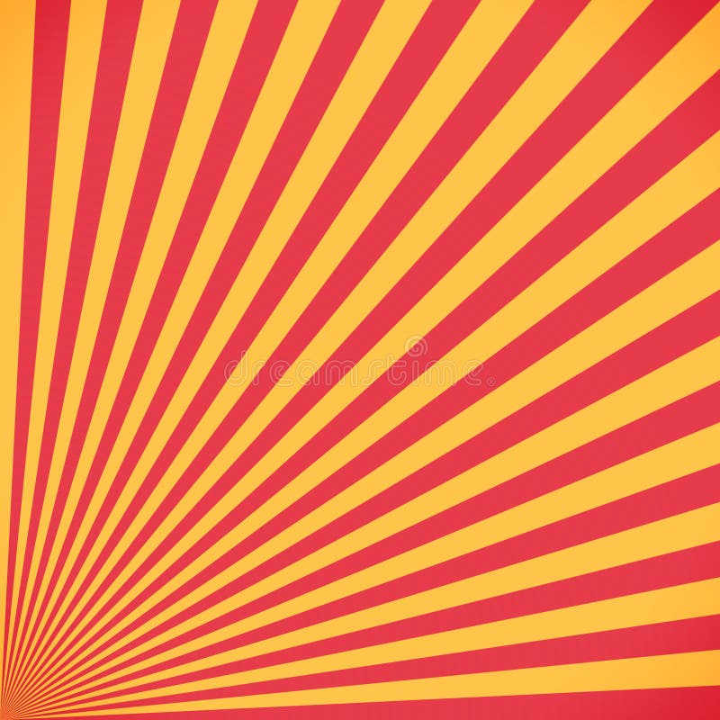 Red and Yellow Sunburst Circle Stock Illustration - Illustration of ...