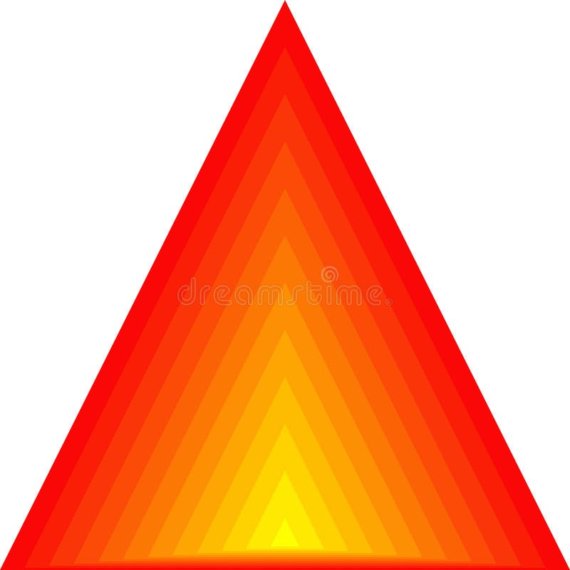Red Yellow Triangle logo stock illustration. Illustration of design ...