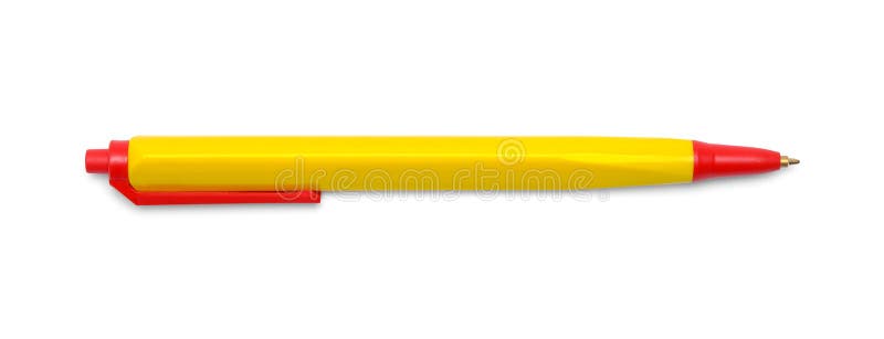 Red Yellow Triangle Pen stock photo. Image of space - 185219214