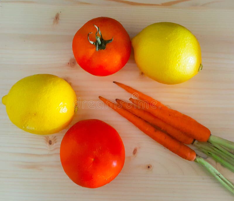 Red and yellow Vegetable stock photo. Image of table - 114040484