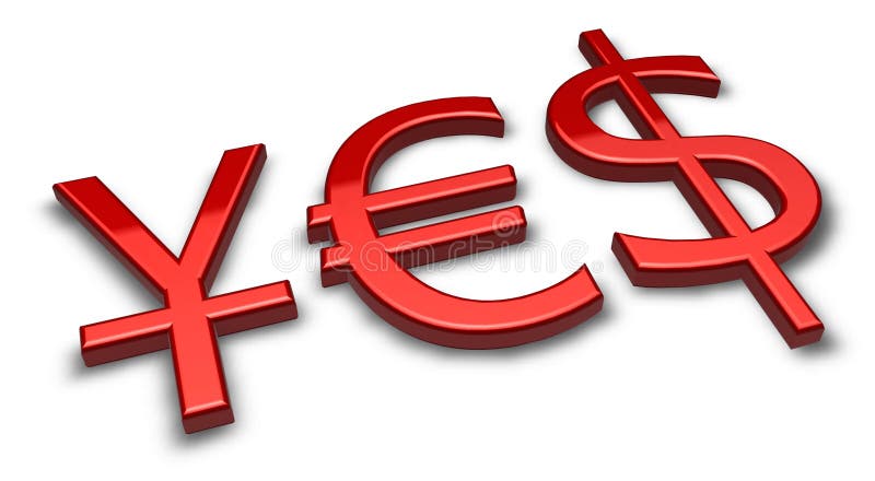 Red yes stock illustration. Illustration of golden, finance - 15939448